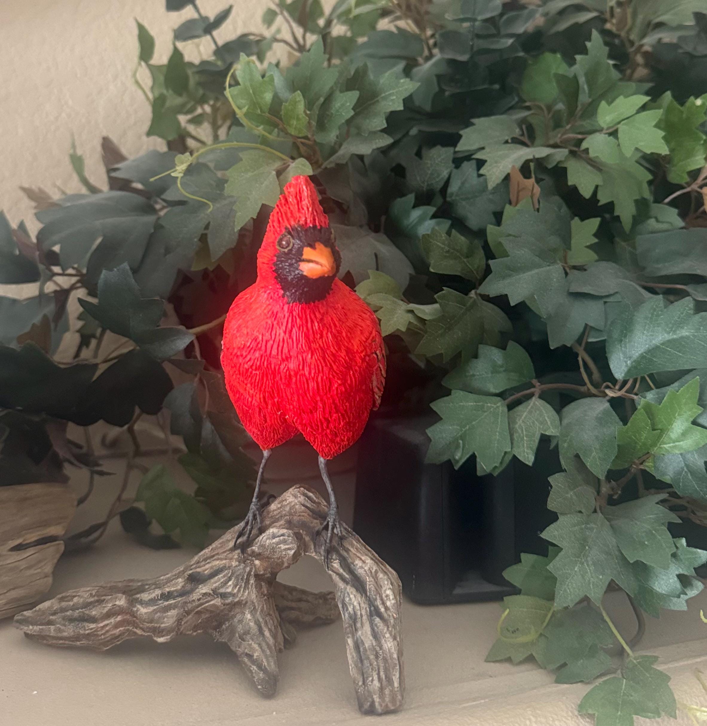 Hand Carved Wooden Cardinal Life Size - Etsy