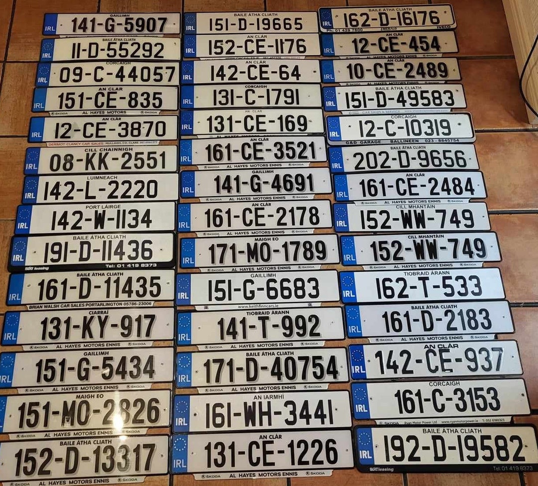 Genuine Ireland License Plate Vacation Gift From Ireland - Etsy