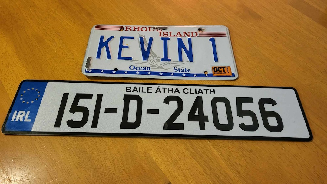 Genuine Ireland License Plate Tag From Dublin 2015 - Etsy