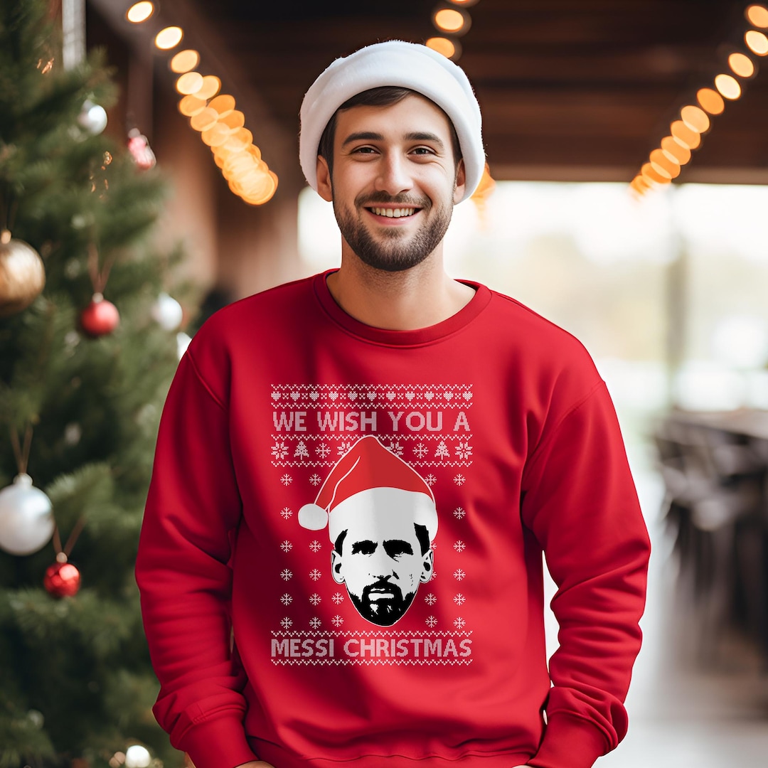 We Wish You a Messi Christmas Sweater, Messi Argentina Football World ...
