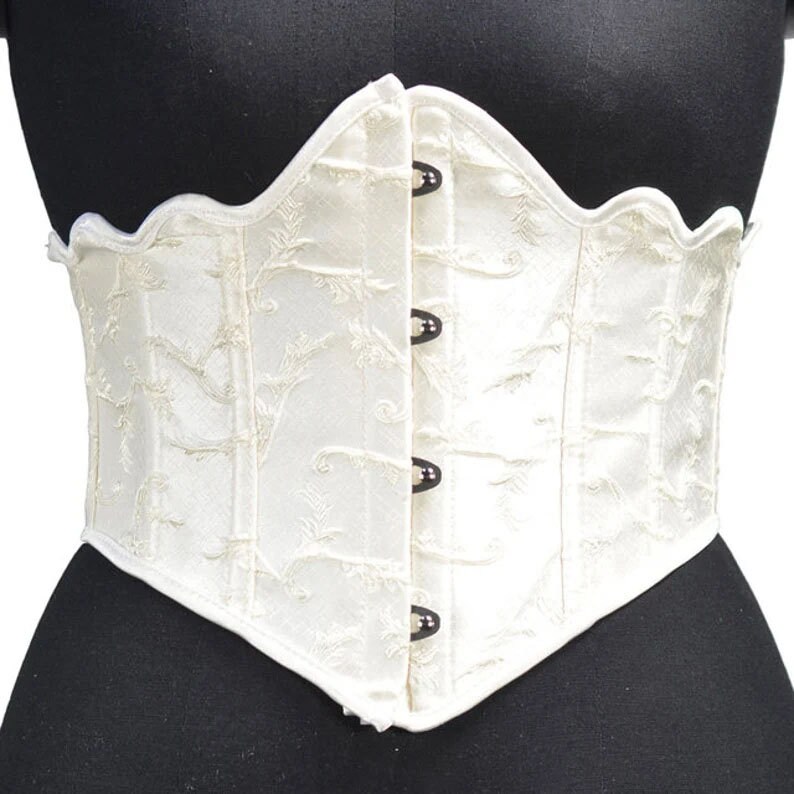 Renaissance Underbust Corset Top, Floral Prom Dress Corset Belt ...