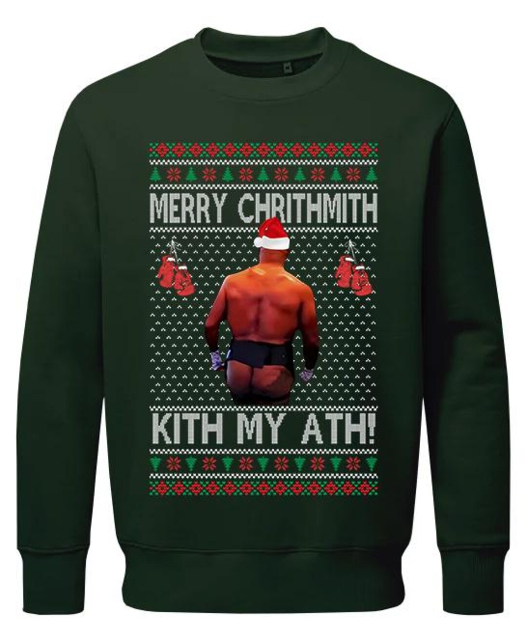 Ugly Christmas Sweater Mike Tyson Ugly Ath Thweater Unisex Sweatshirt ...