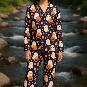 Custom Halloween Pajamas for Family, Matching Jack O’ Lantern & Ghost ...