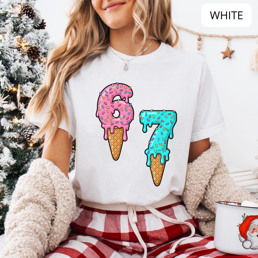Minimalist 6IX SE7EN Meme Shirt, Viral 6 7 Graphic Tee, Funny Comfort ...