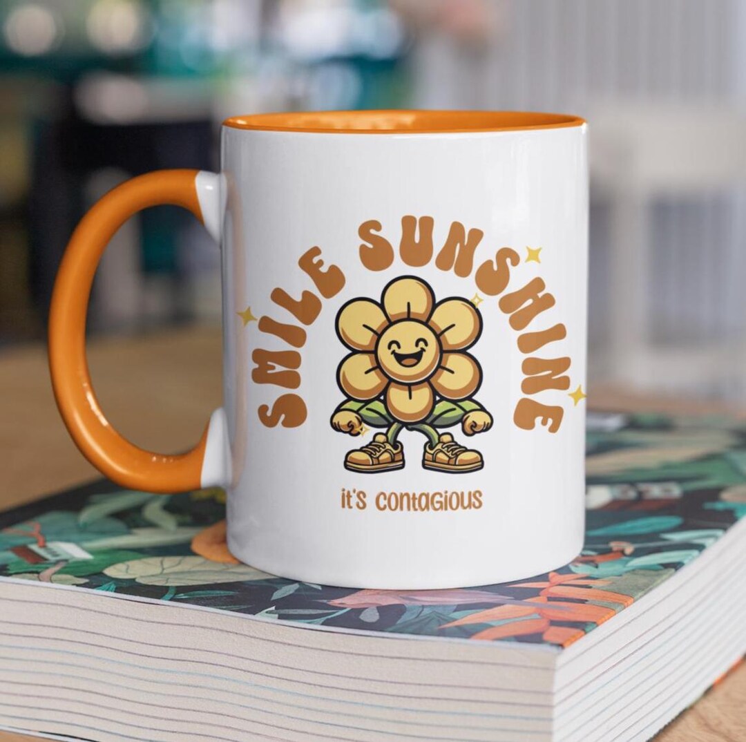 Motivational Colourful Mug, Positive Uplifting Cup of Positivity ...