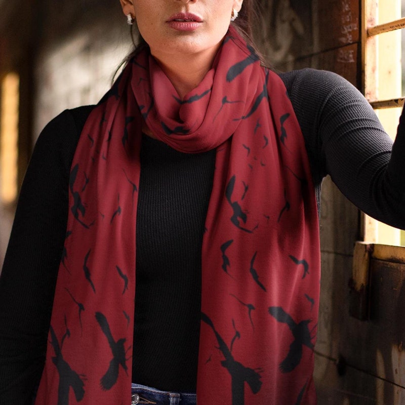 Flocked Scarf - Etsy