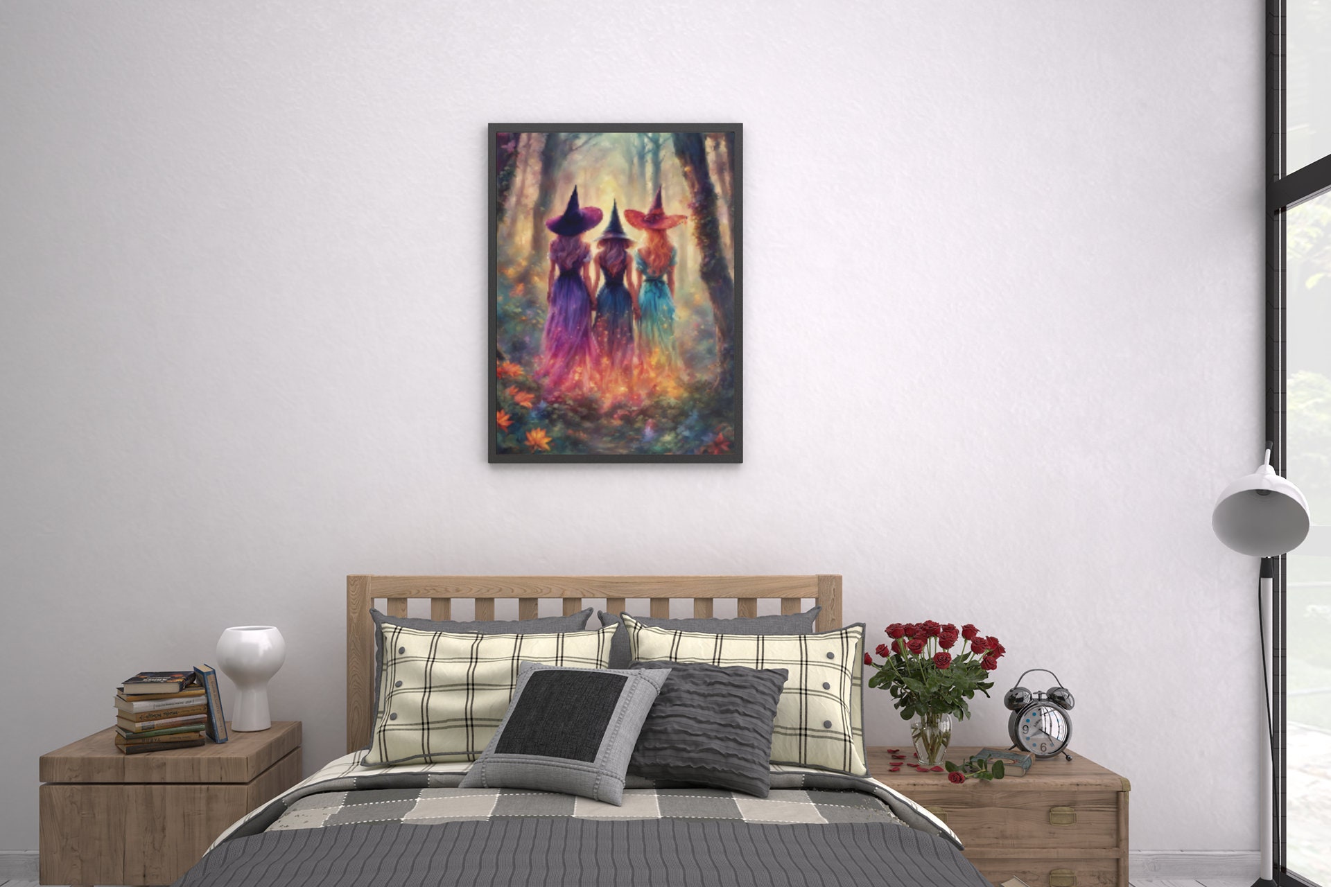 Ethereal Witches Art Print: Mystical Forest Scene (digital Download) - Etsy