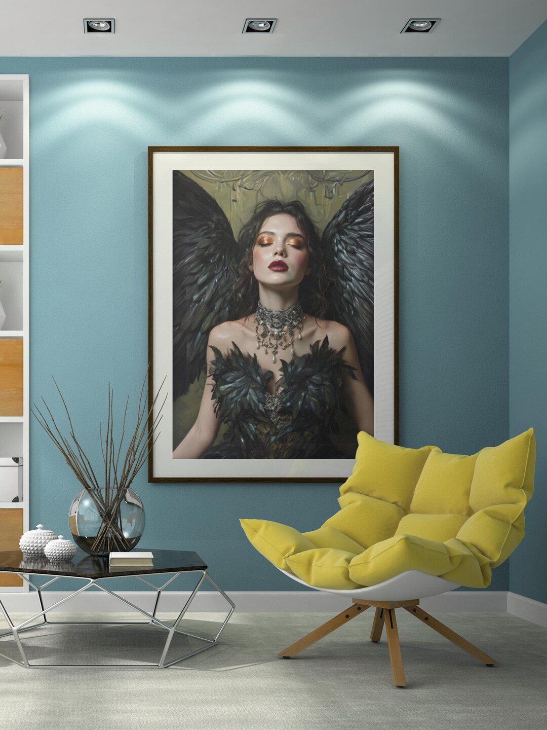 Dark Goddess Lilith Premium Poster, Jewish Goddess of Darkness, Divine ...