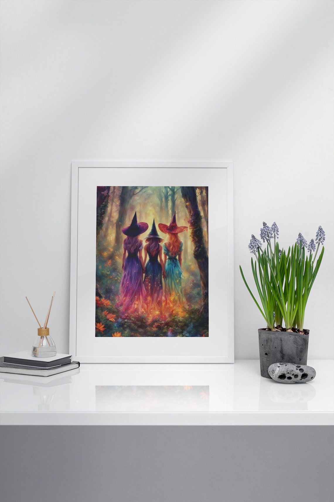 Ethereal Witches Art Print: Mystical Forest Scene (digital Download) - Etsy