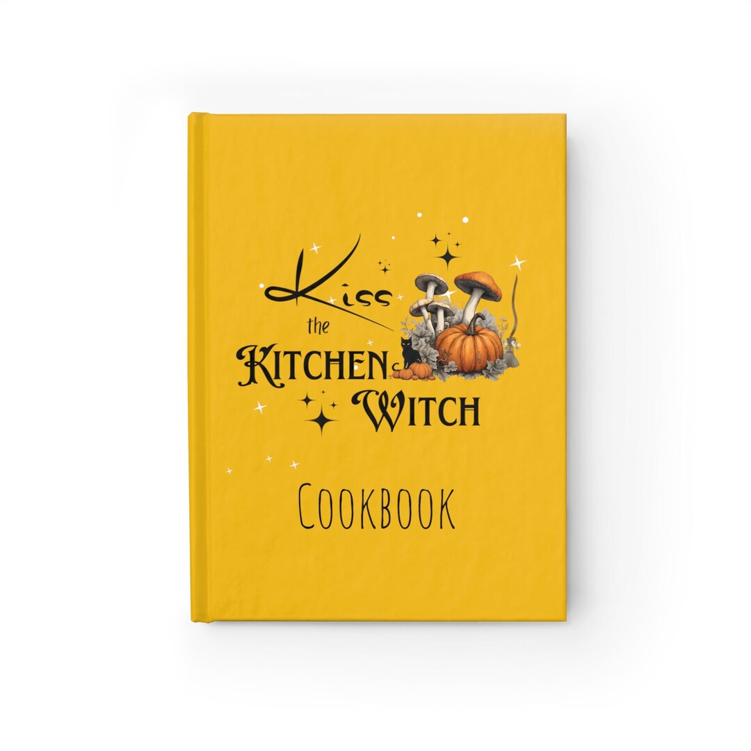 Witchy Notebook,kiss the Kitchen Witch Cookbook/journal,vintage ...