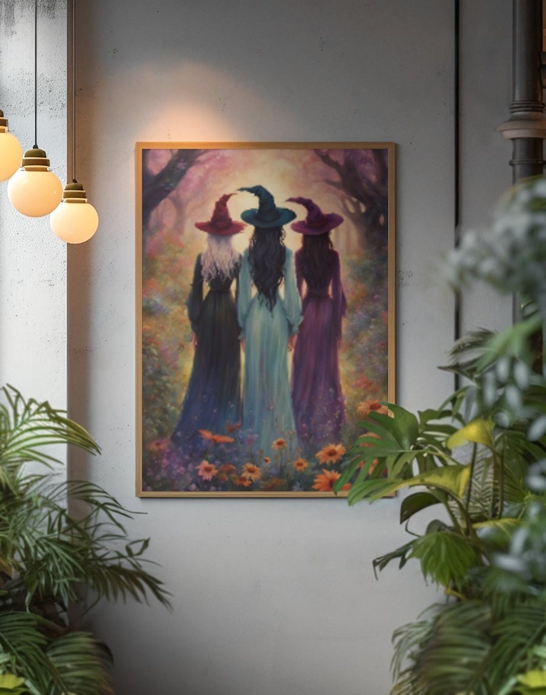 Witches Coven Matte Canvas Art Print: Mystical Sisterhood Decor - Etsy