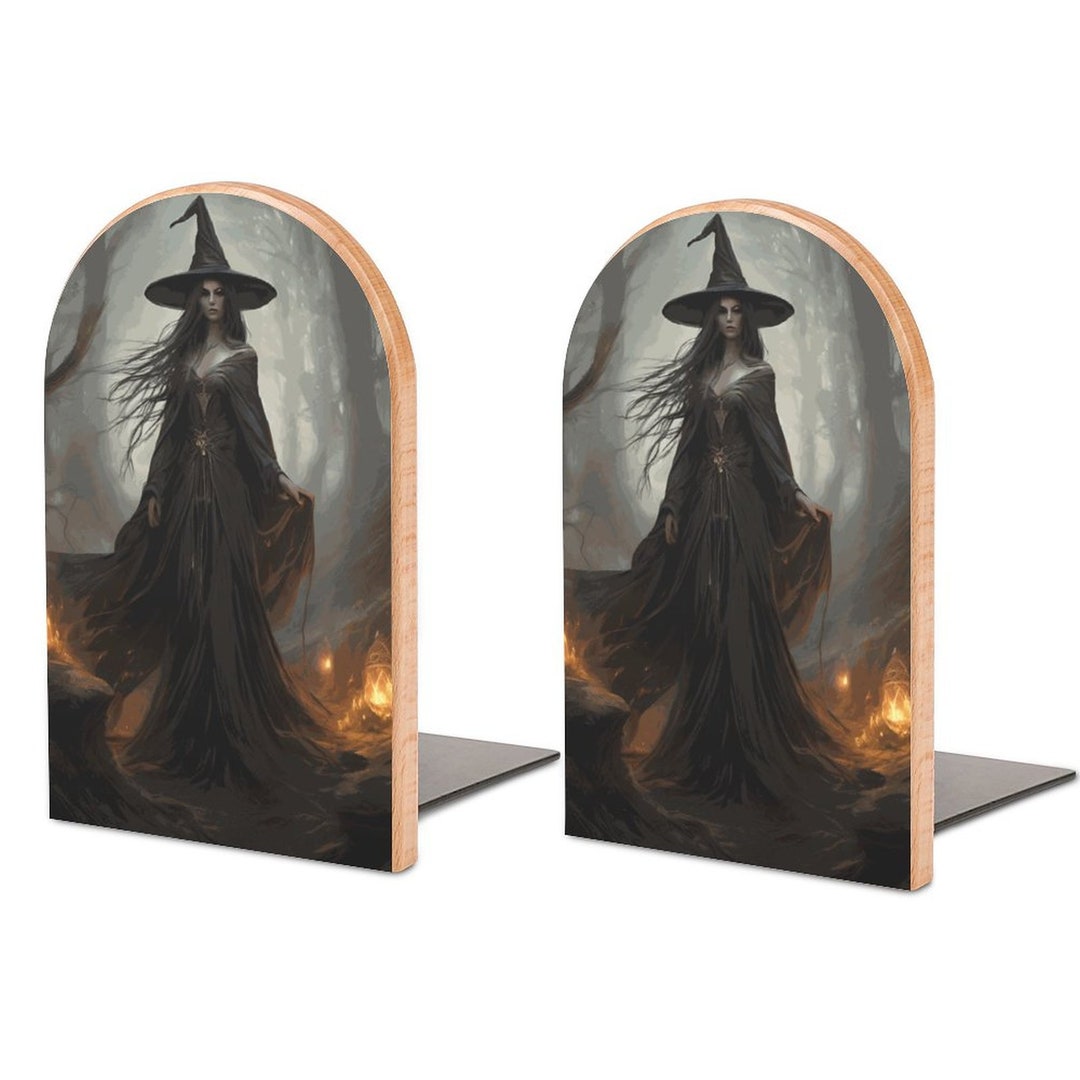 Witchy Decor, Witch Wood Bookends, Practical Magic, Witchy Merch ...