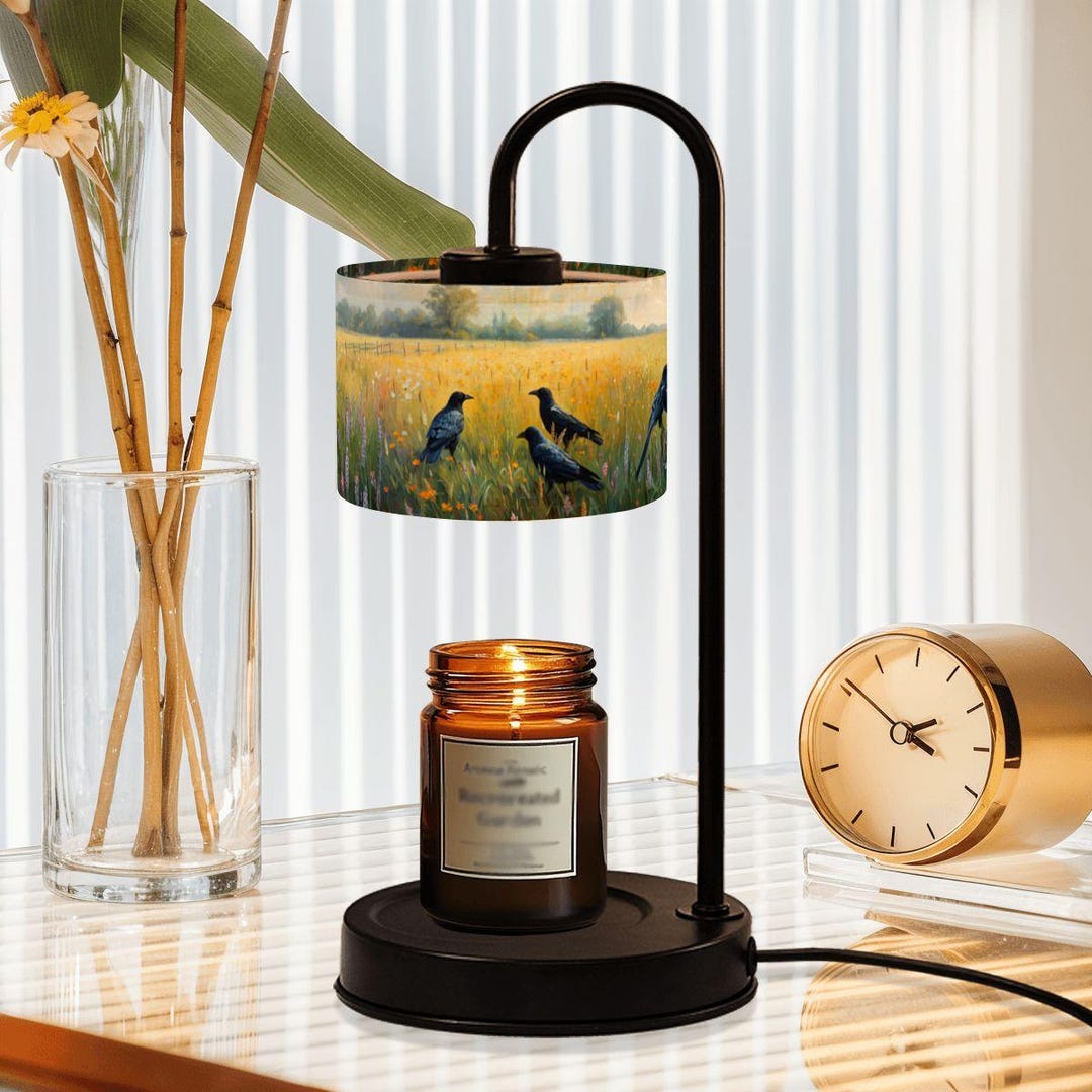 Murder of Crows Candle Warmer Lamp, Matching Crow Candle - Etsy