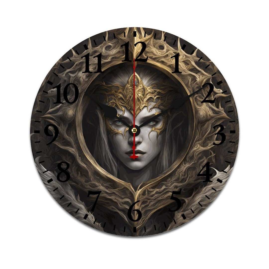 Elden Ring Inspired Wooden Wall Clock - Gamer Decor for Christmas ...