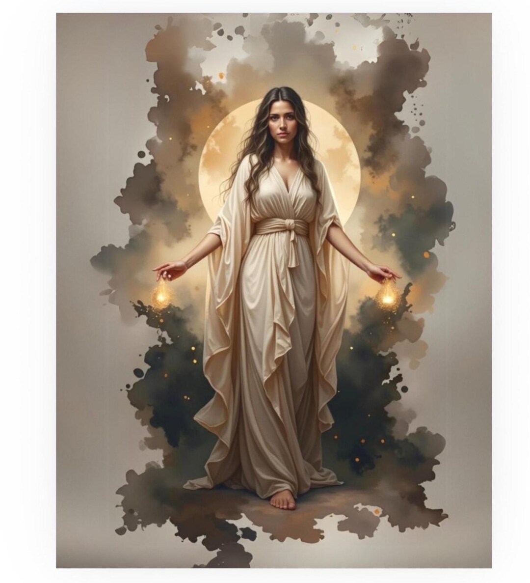 Hecate Goddess Poster: Greek Mythology, Magic Moon Art (digital ...