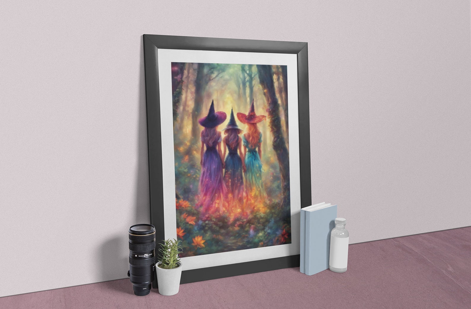Ethereal Witches Art Print: Mystical Forest Scene (digital Download) - Etsy