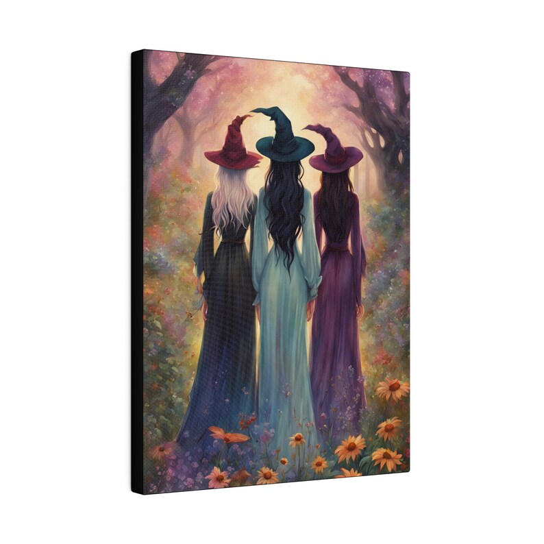 Sisterhood of the Witches Matte Canvas, Magical Enchanting Witches ...