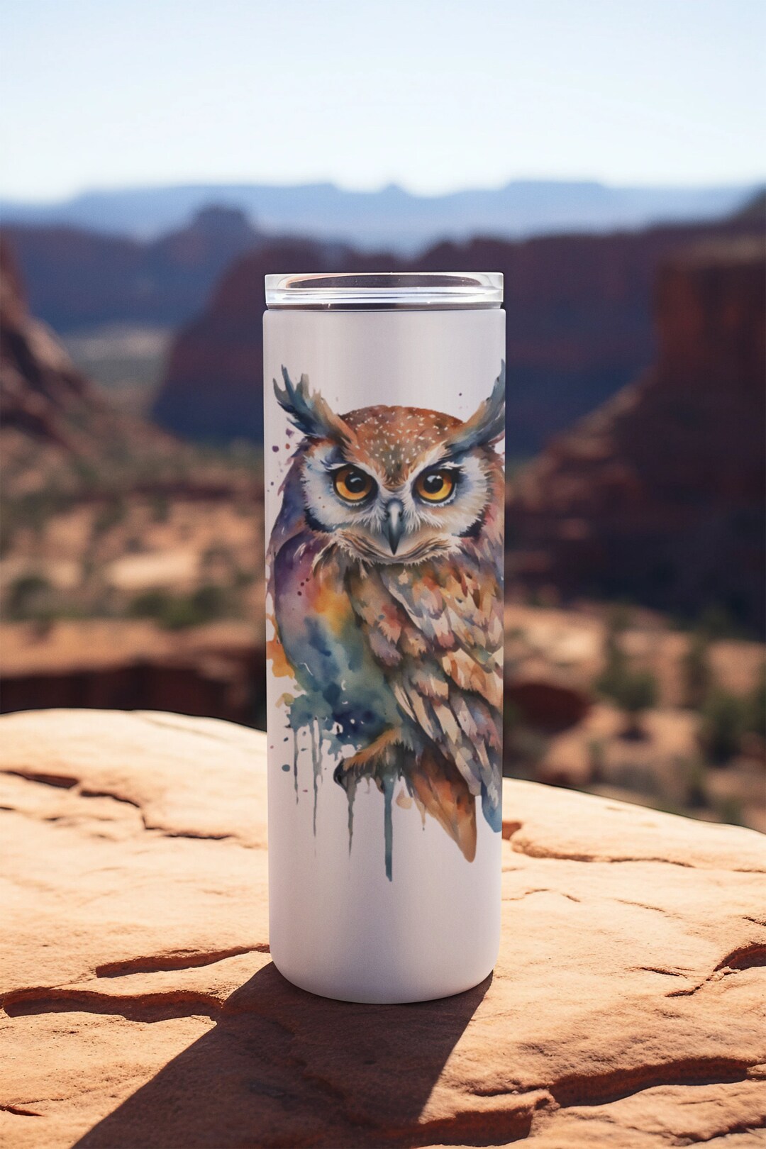 Boho Owl, It's Owl Good! Skinny Tumbler With Straw, Owl Gifts for Women ...