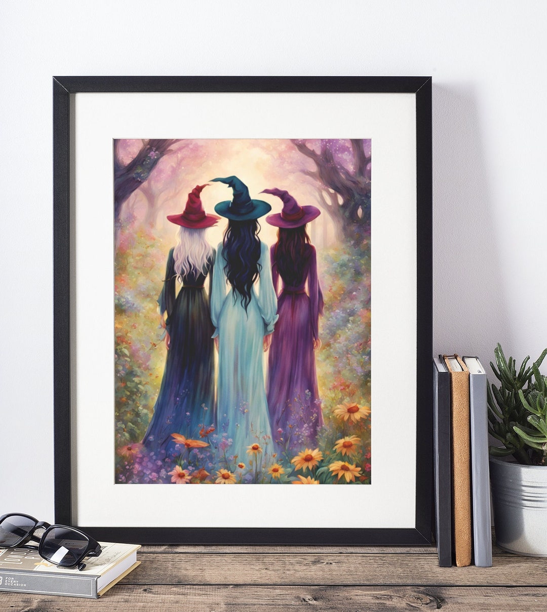 Sisterhood of the Witches Matte Canvas, Magical Enchanting Witches ...