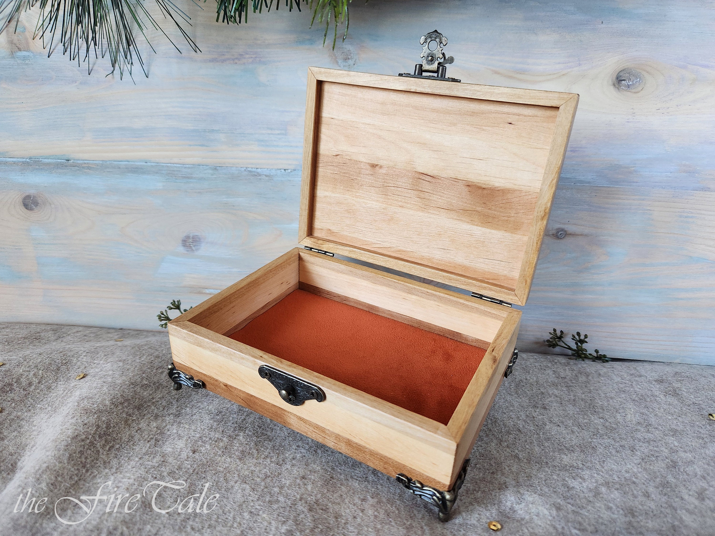 Hand Engraved wood Burned Wooden Keepsake Box Small Wooden - Etsy