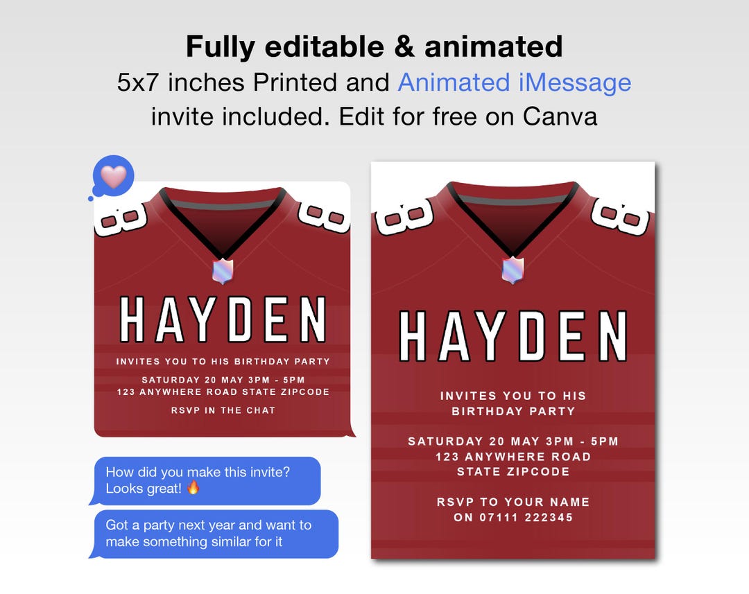Animated Bucs Nation Birthday Invitation | Editable Digital Football ...