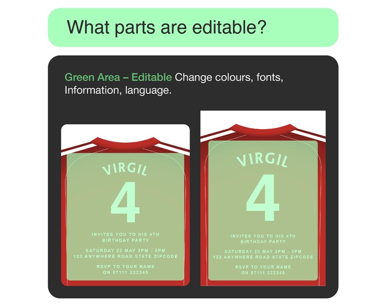 Editable Liverpool FC Birthday Invitation | Animated Digital Football ...