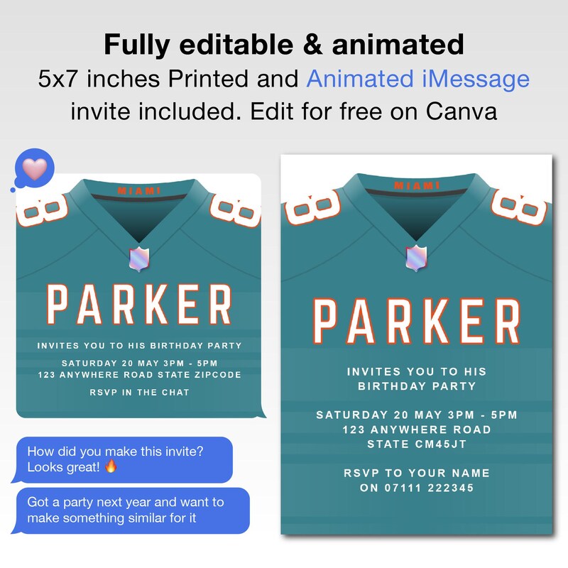 Dolphin Party Invitations - Etsy