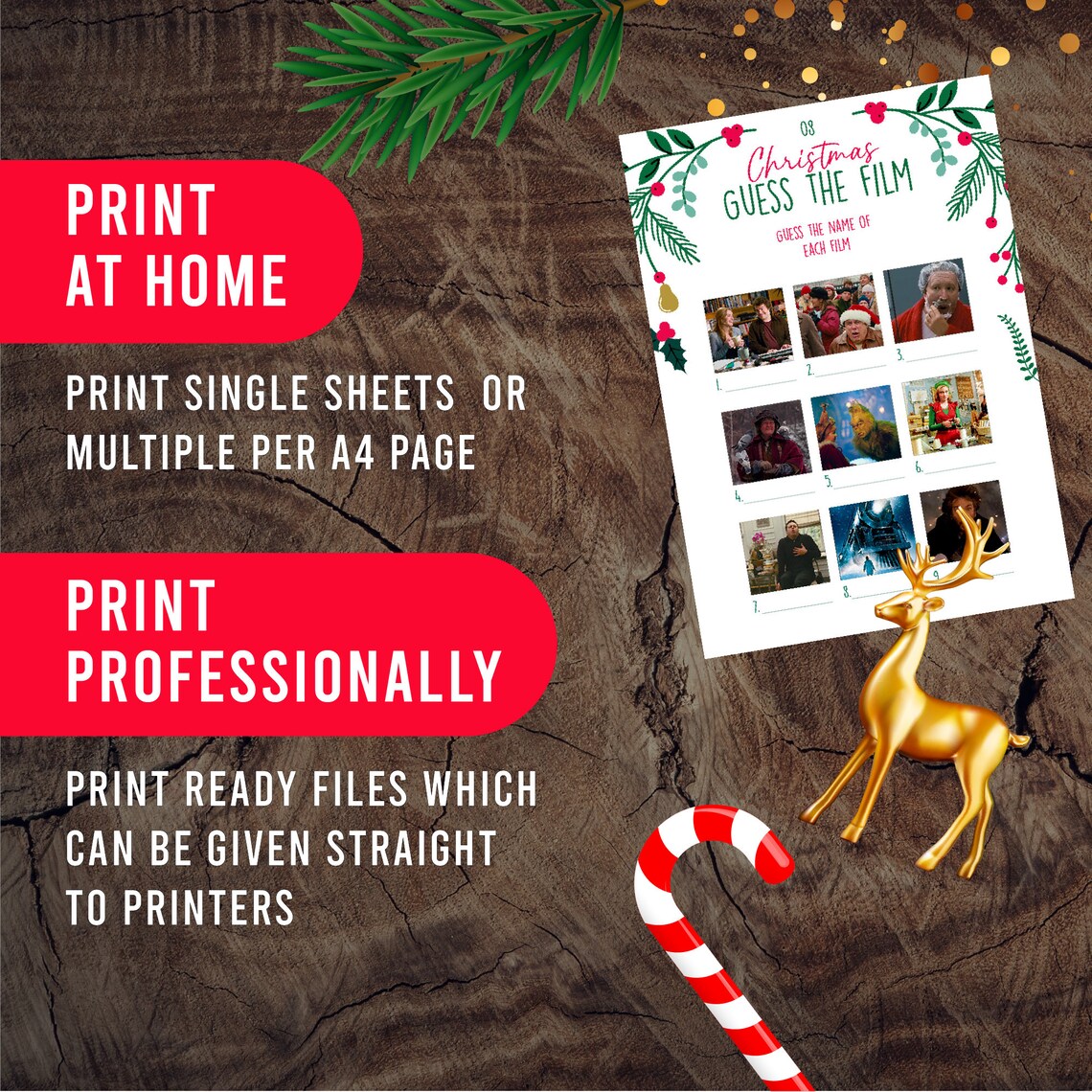 Printable Christmas Game Bundle Christmas Party Games Christmas Games ...