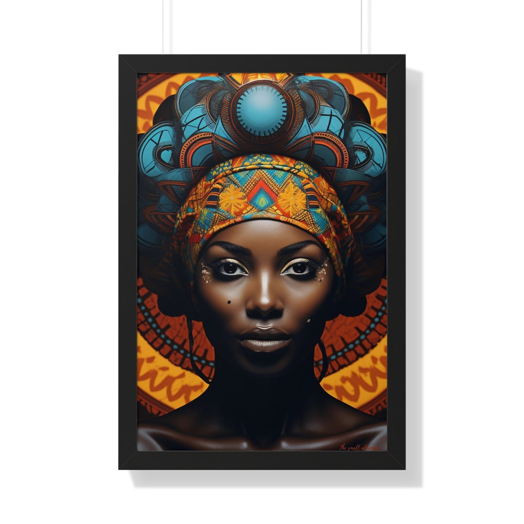 Black Beautiful Woman Poster Etsy