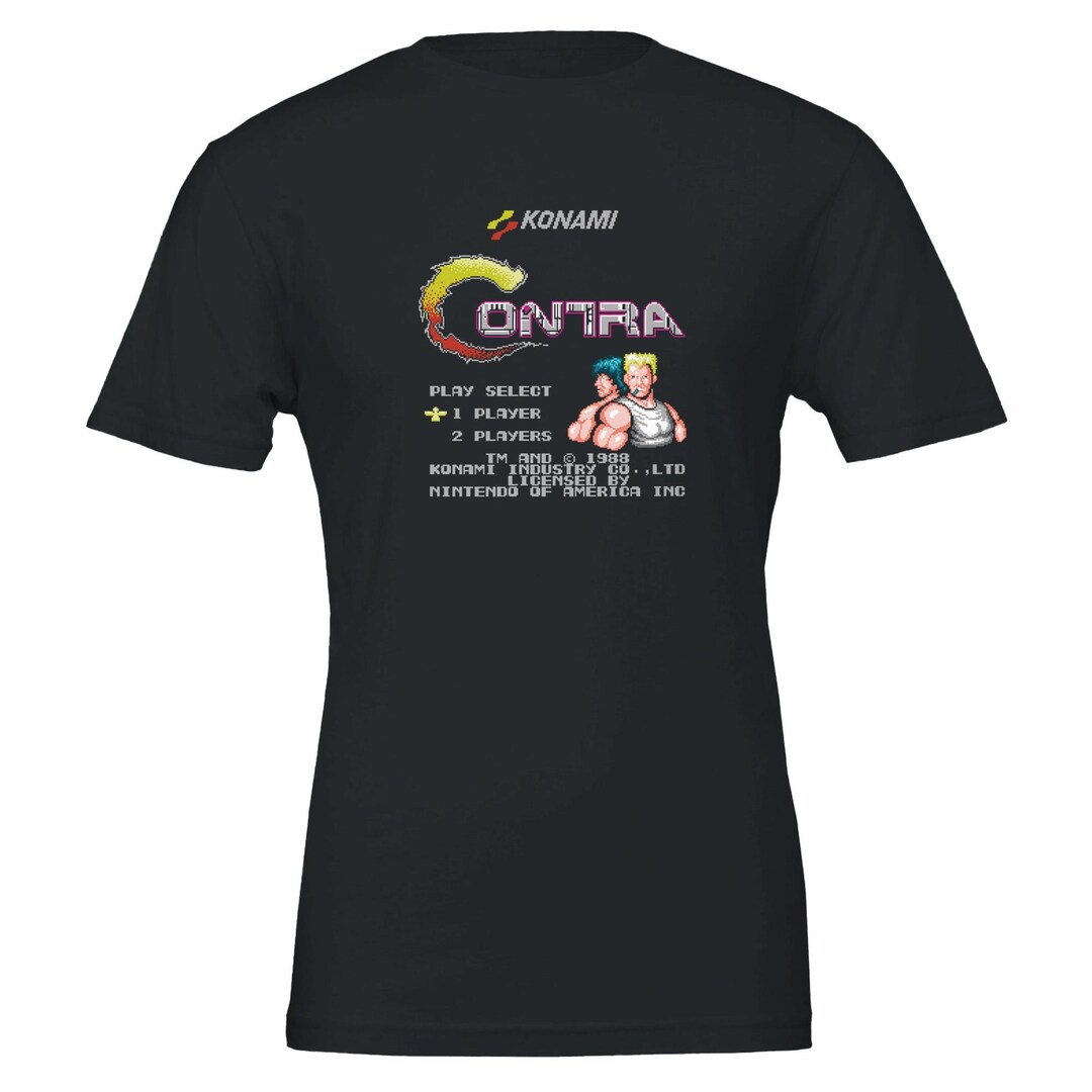 Retro Contra NES Game T-shirt - 80s Classic Gaming Tee - Unisex Soft ...