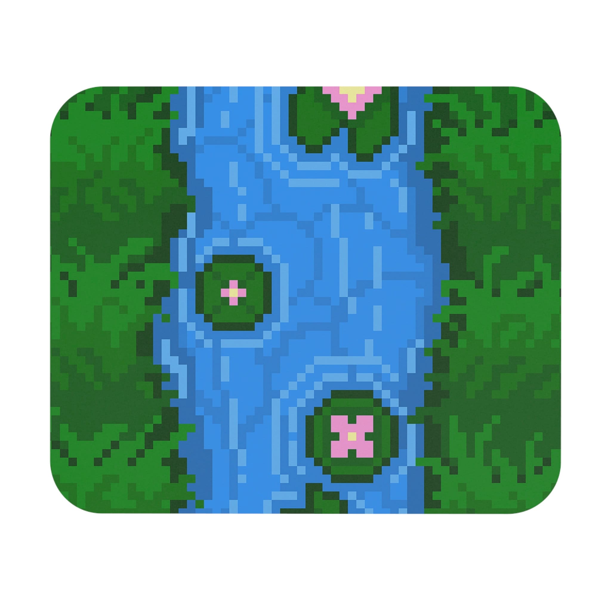 Lily Pad River Pixel Art Mouse Pad (rectangle) | Video Game Aesthetic ...
