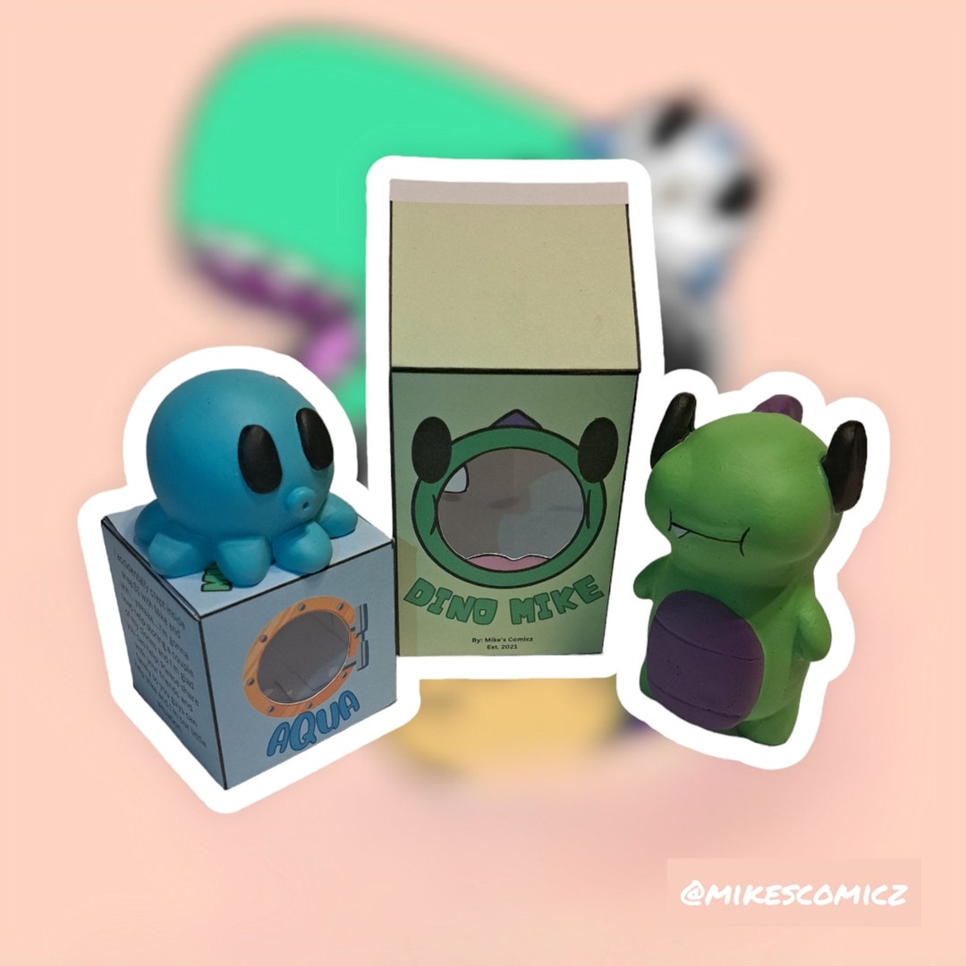 Dino Mike Figure - Etsy