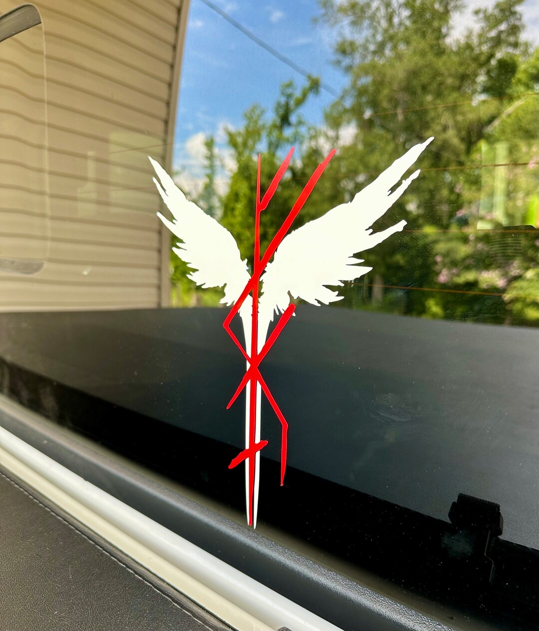Freyja Sigil and Valkyrie Wing Sticker Decal / Runes / Norse Gods ...