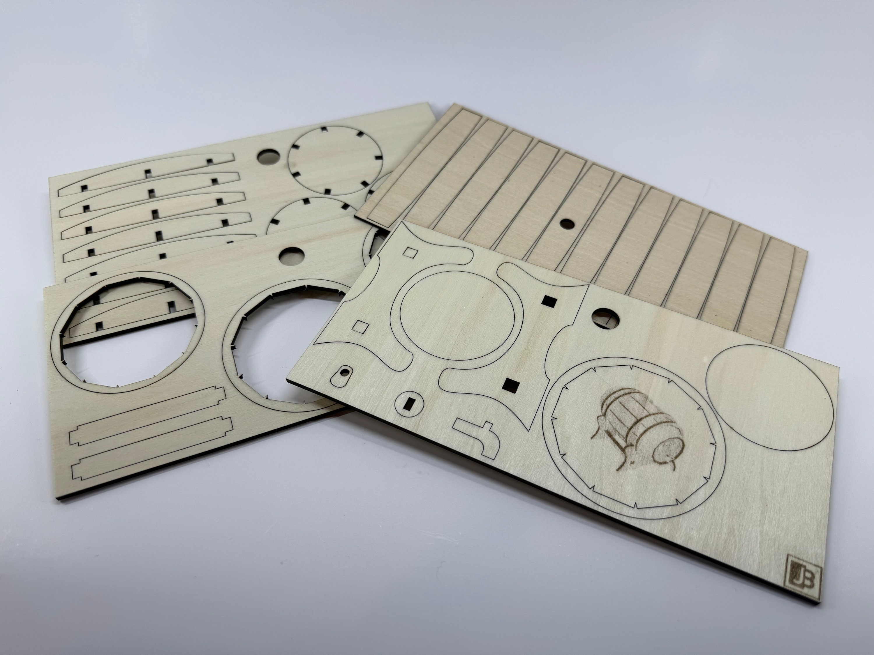Laser-cut Barrel Puzzle: Digital Download for 1/8" Basswood - Etsy