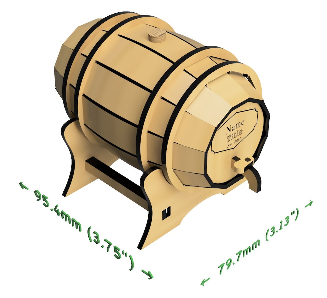 Premium Digital Download for Laser-cut Barrel Puzzle - Etsy