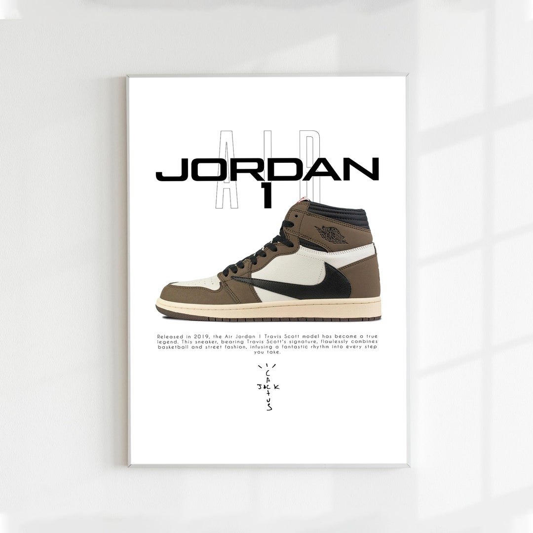 Nike Air Jordan 1 Poster Nike Wall Art Nike Print Vintage Ad Original ...