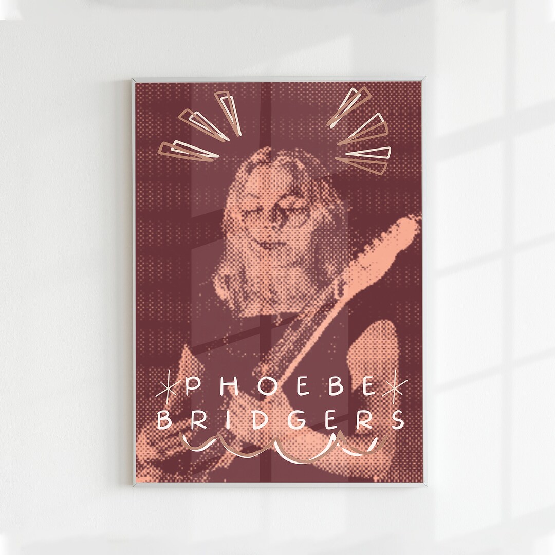 Phoebe Bridgers Poster, Lyrics Wall Art, Music Graphic Art, Vintage ...