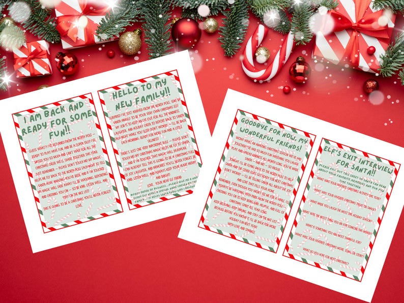 Elf Printable Activity Bundle | Christmas Ideas (PDF) - Etsy