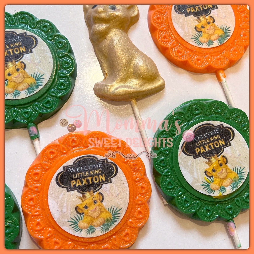 Lion Guard Chocolate Lollipops, Lion Birthday Party , Lion King ...