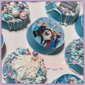 Frozen Chocolate Covered Oreos, Princess Party, Party Favors, Frozen ...