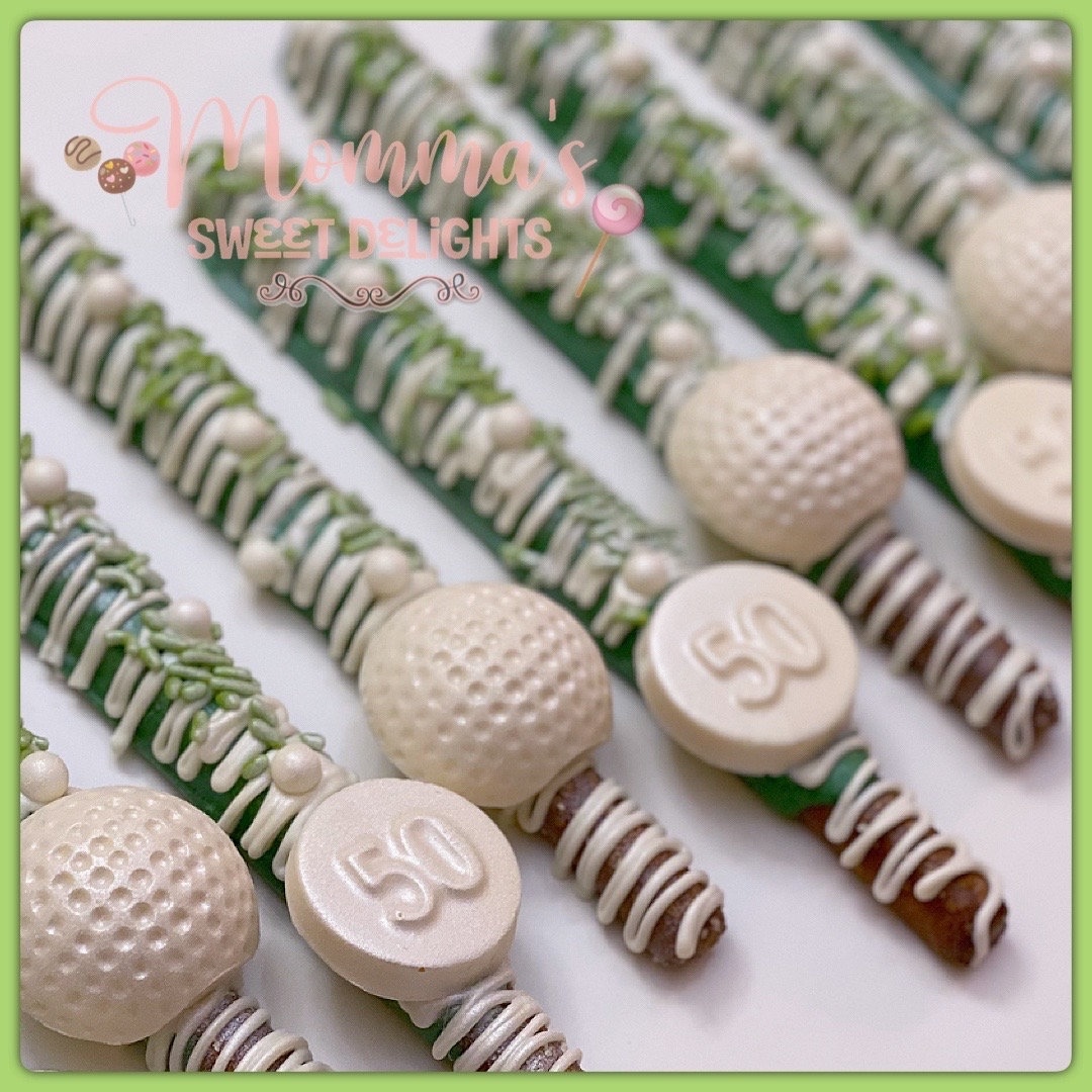 Golf Chocolate Covered Pretzels, 50th Birthday , Golf Lover, 50th ...