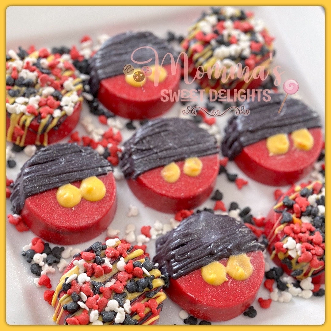 Mikey Mouse Chocolate Covered Oreos , Number 1 Pops , Mikey Party ...