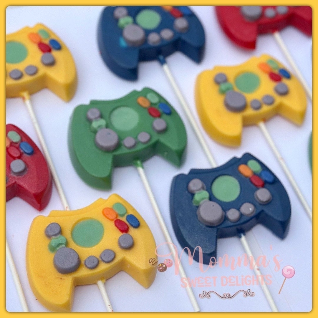 Video Game Controller Chocolate Lollipops, Video Game Birthday, Gamer ...