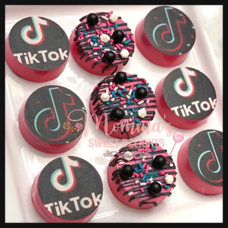 Tik Tok Chocolate Covered Oreos, Party Favors, Music Party, Tik Tok ...