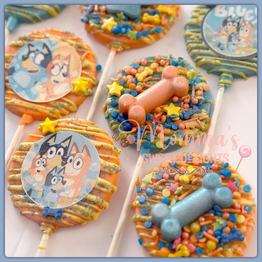 Blu Chocolate Lollipops, Blu Birthday Party , Puppy Party Favors, Puppy ...