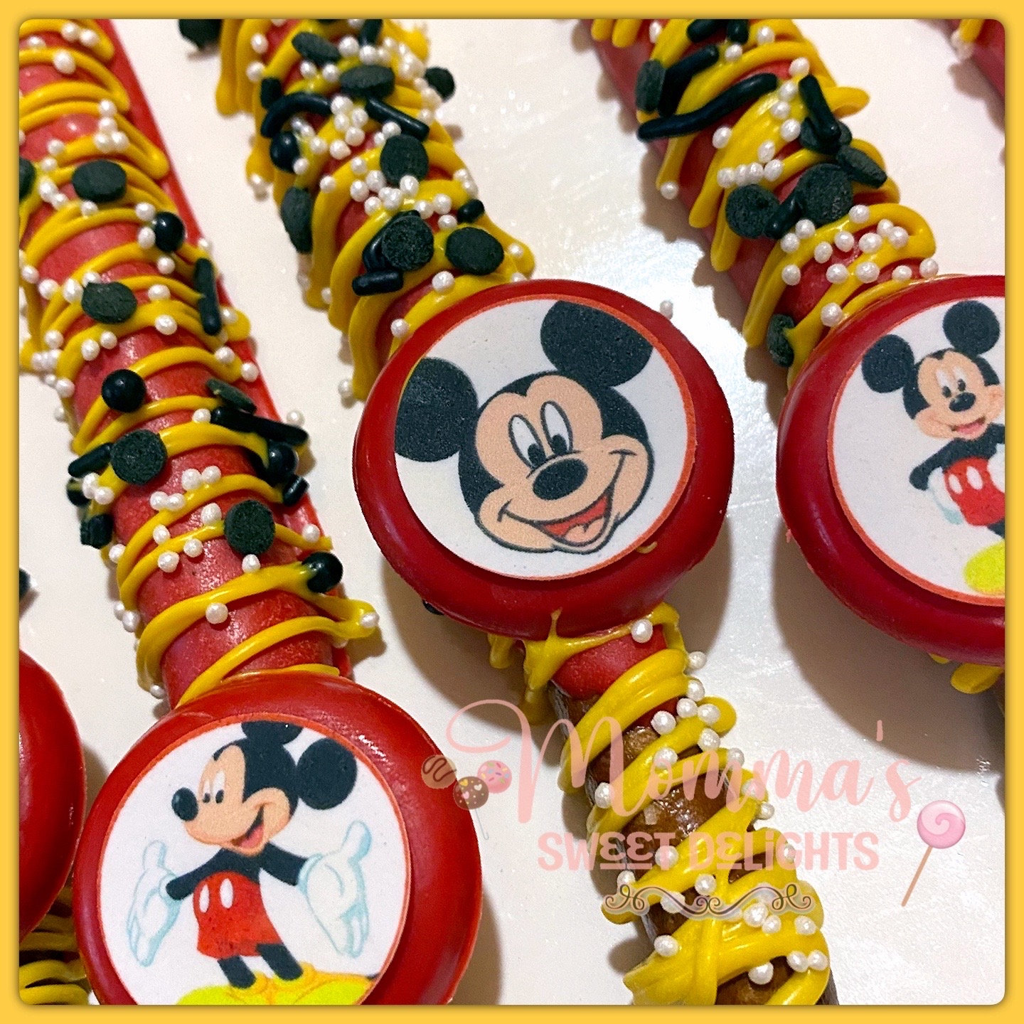 Mikey Mouse Chocolate Covered Pretzels , Mikey Party Favors, Mickey ...