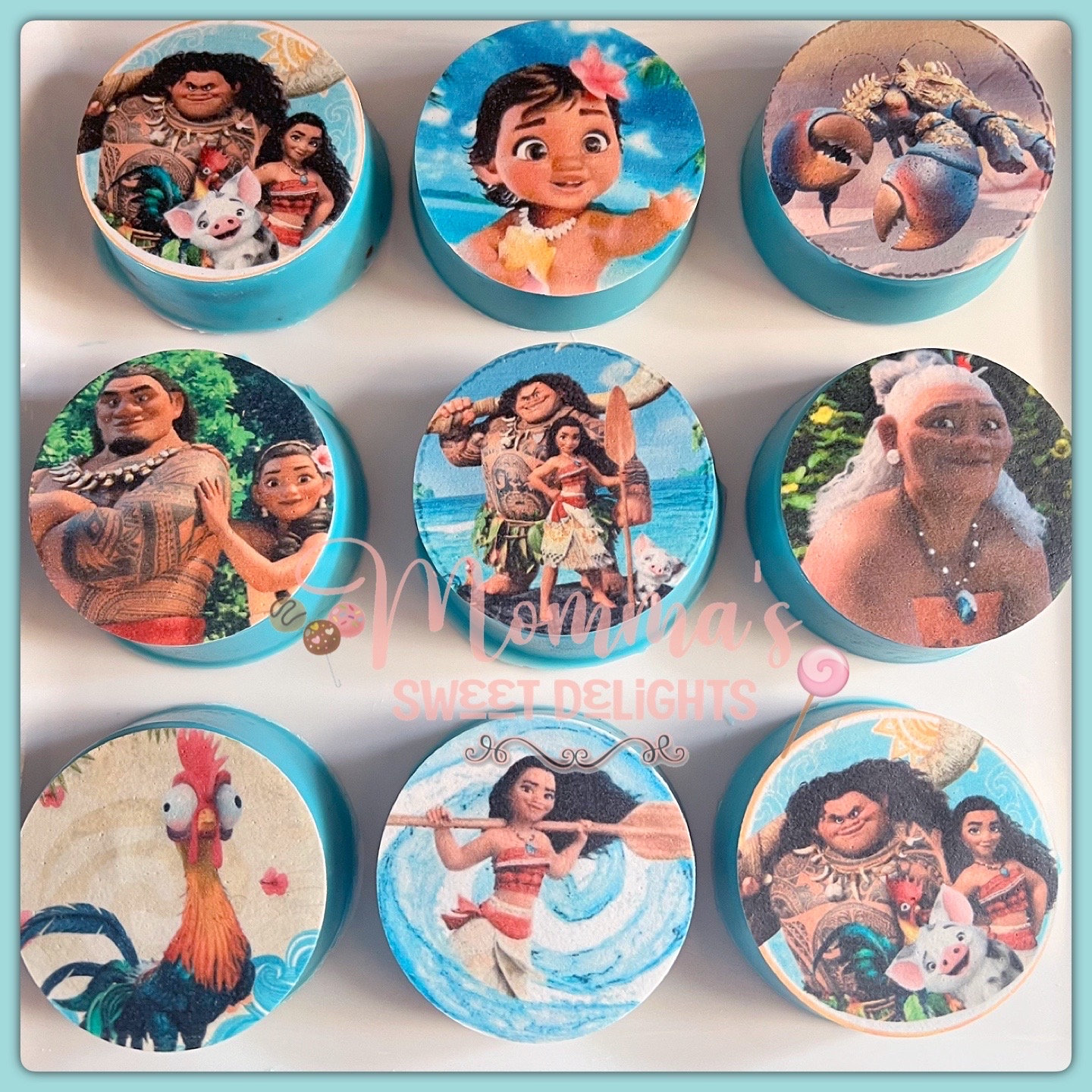 Moana Chocolate Covered Oreos , Luau Party, Luau Birthday, Moana ...