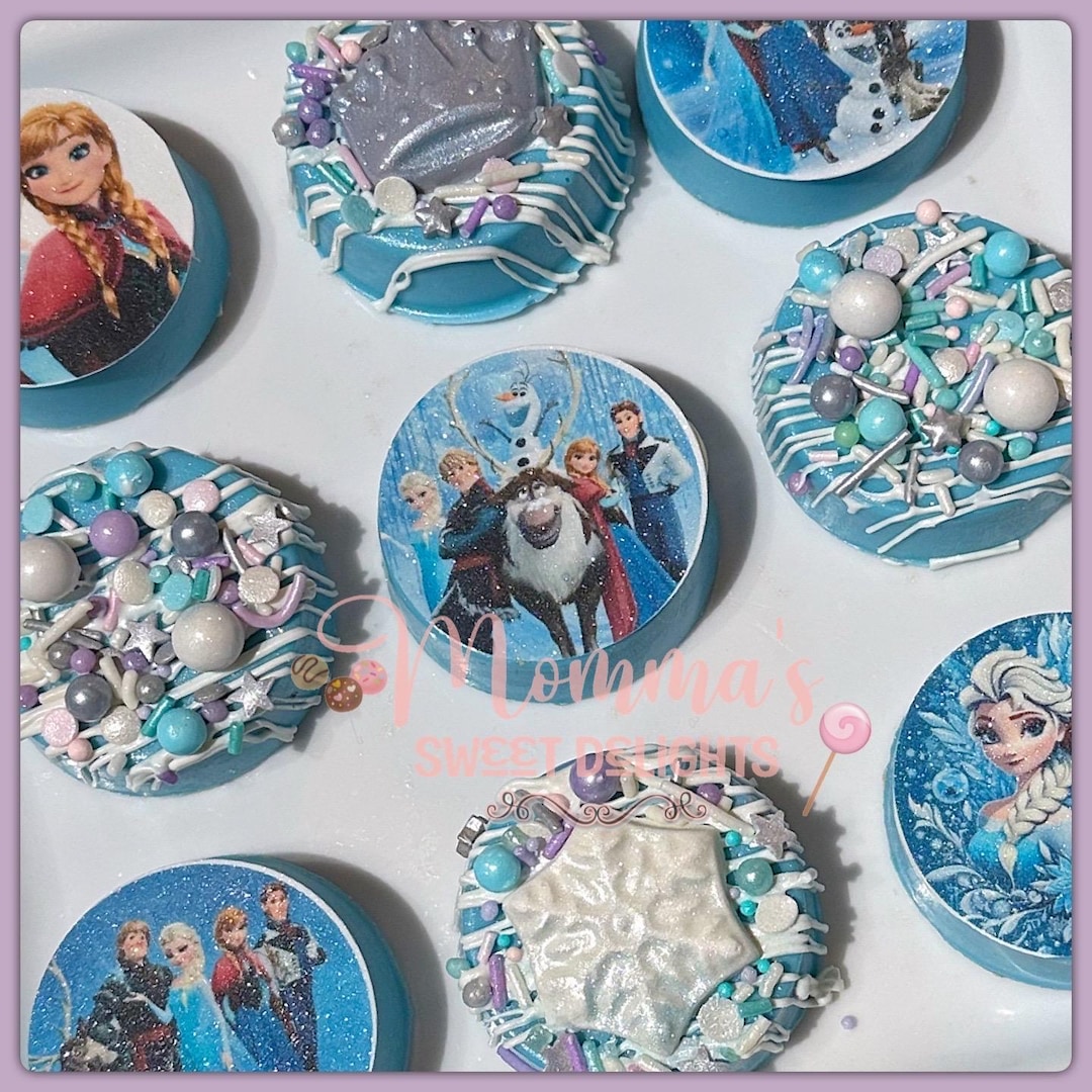 Frozen Chocolate Covered Oreos, Princess Party, Party Favors, Frozen ...