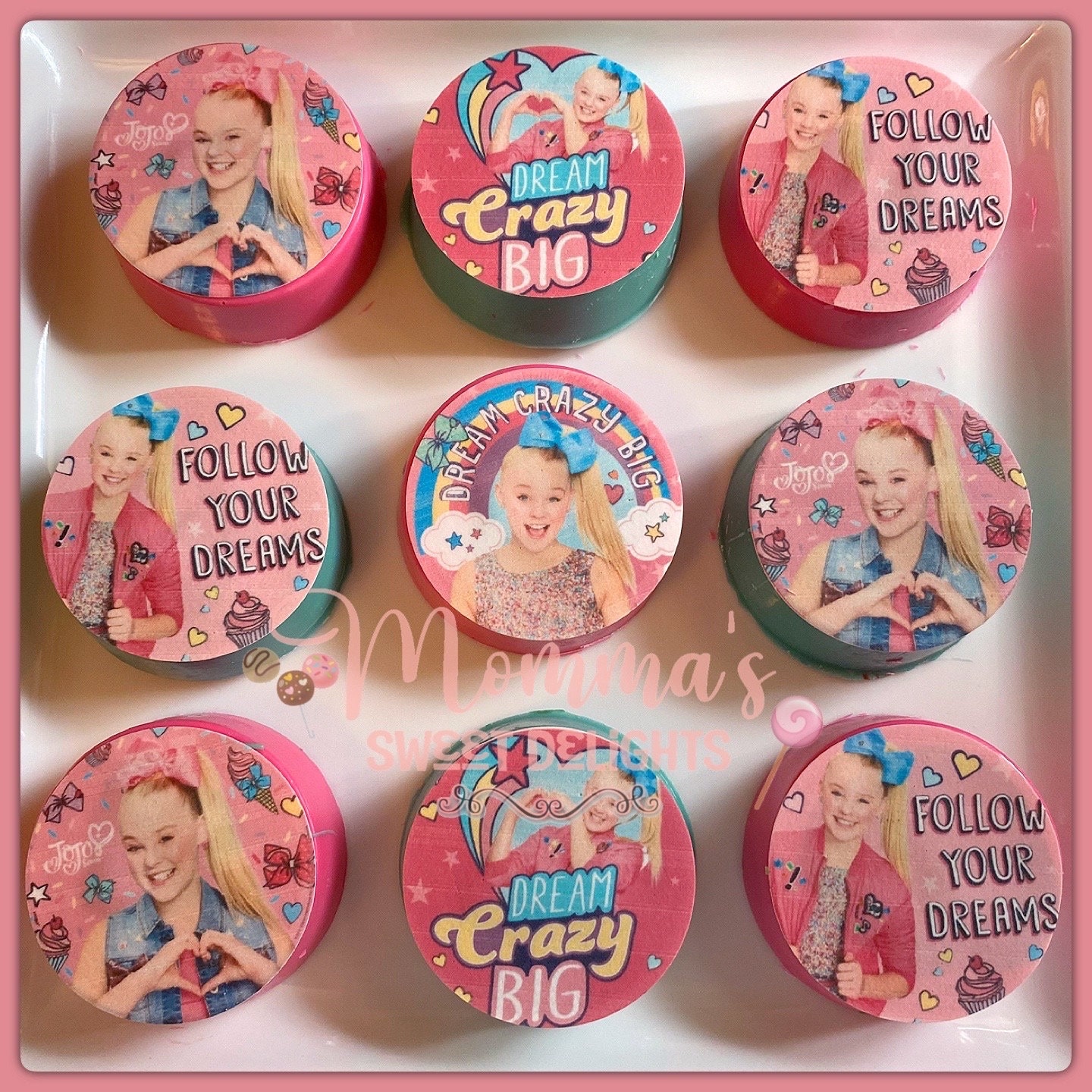Jojo Siwa Chocolate Covered Oreos , Jojo Birthday Party, Jojo Siwa ...