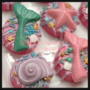 Mermaid Chocolate Covered Oreos. Mermaid Party, Mermaid Chocolate ...